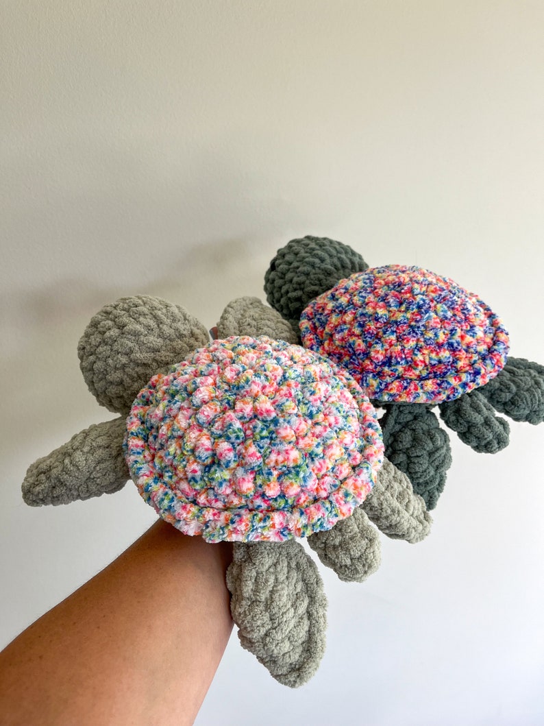 Rainbow Turtle Crochet Turtle Plush Crochet Animal - Etsy