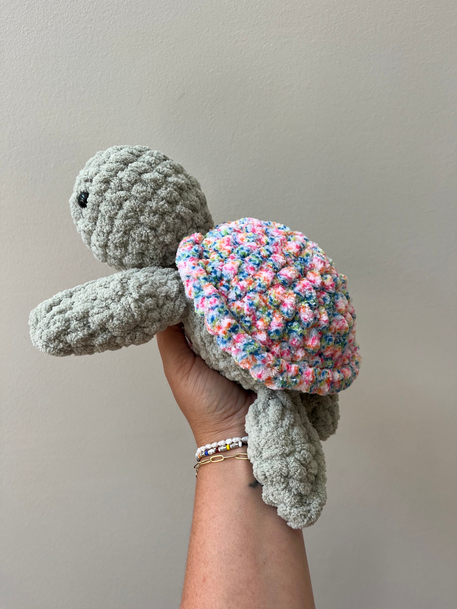 Rainbow Turtle Crochet Turtle Plush Crochet Animal - Etsy