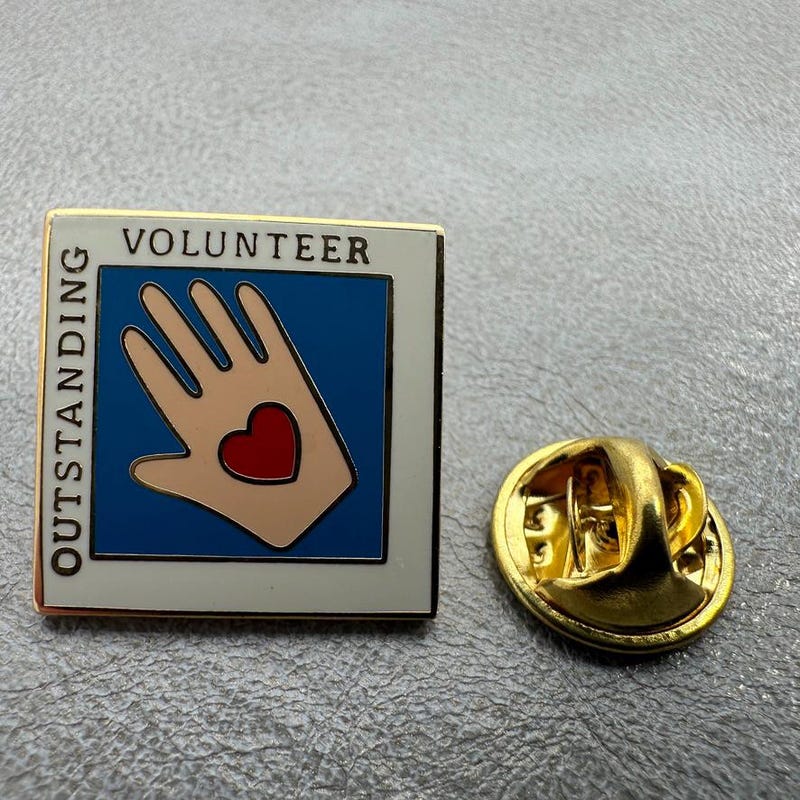 Volunteering Enamel Pin - Etsy