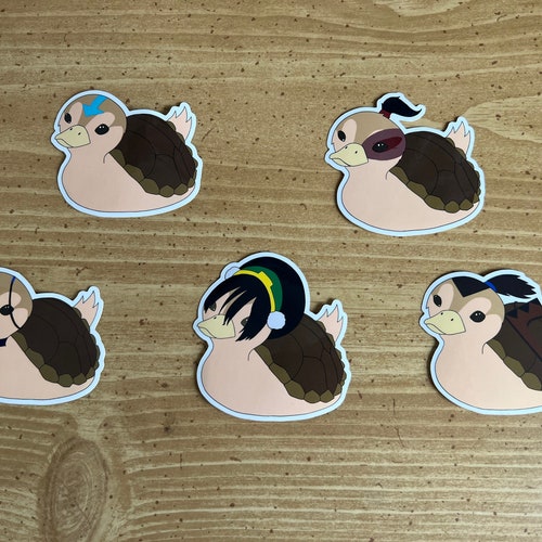 ATLA Turtle Duck Sticker Vinyl Avatar the Last Airbender - Etsy