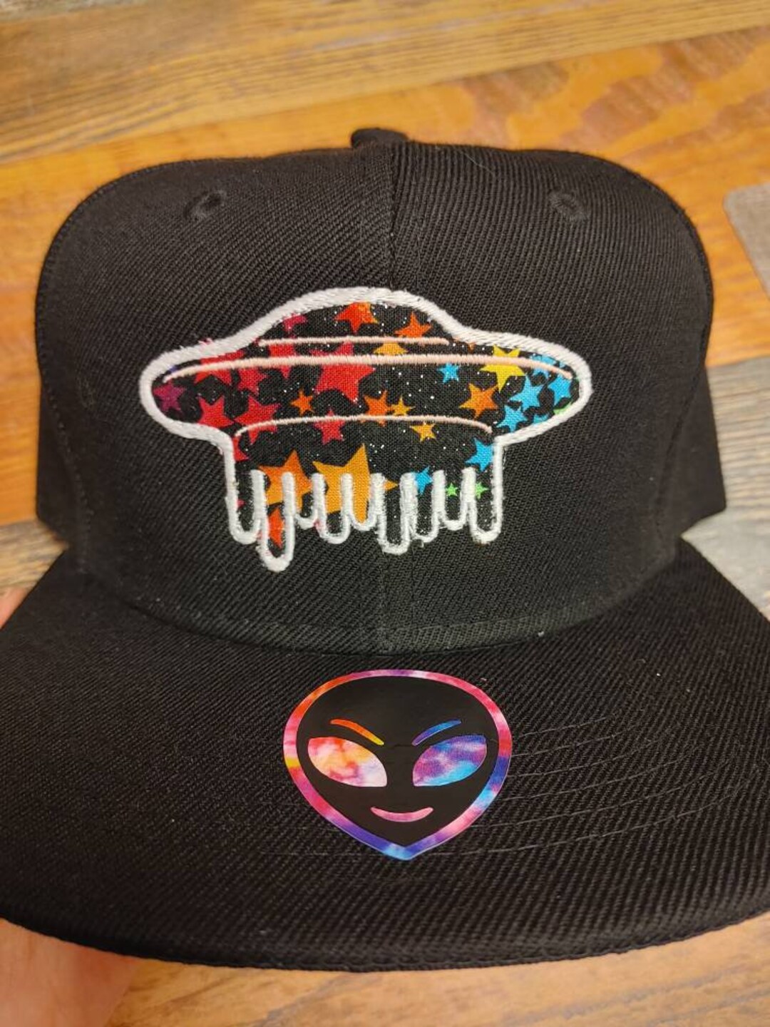 Alien UFO Snapback Glow in the Dark Embroidered Applique Hat - Etsy