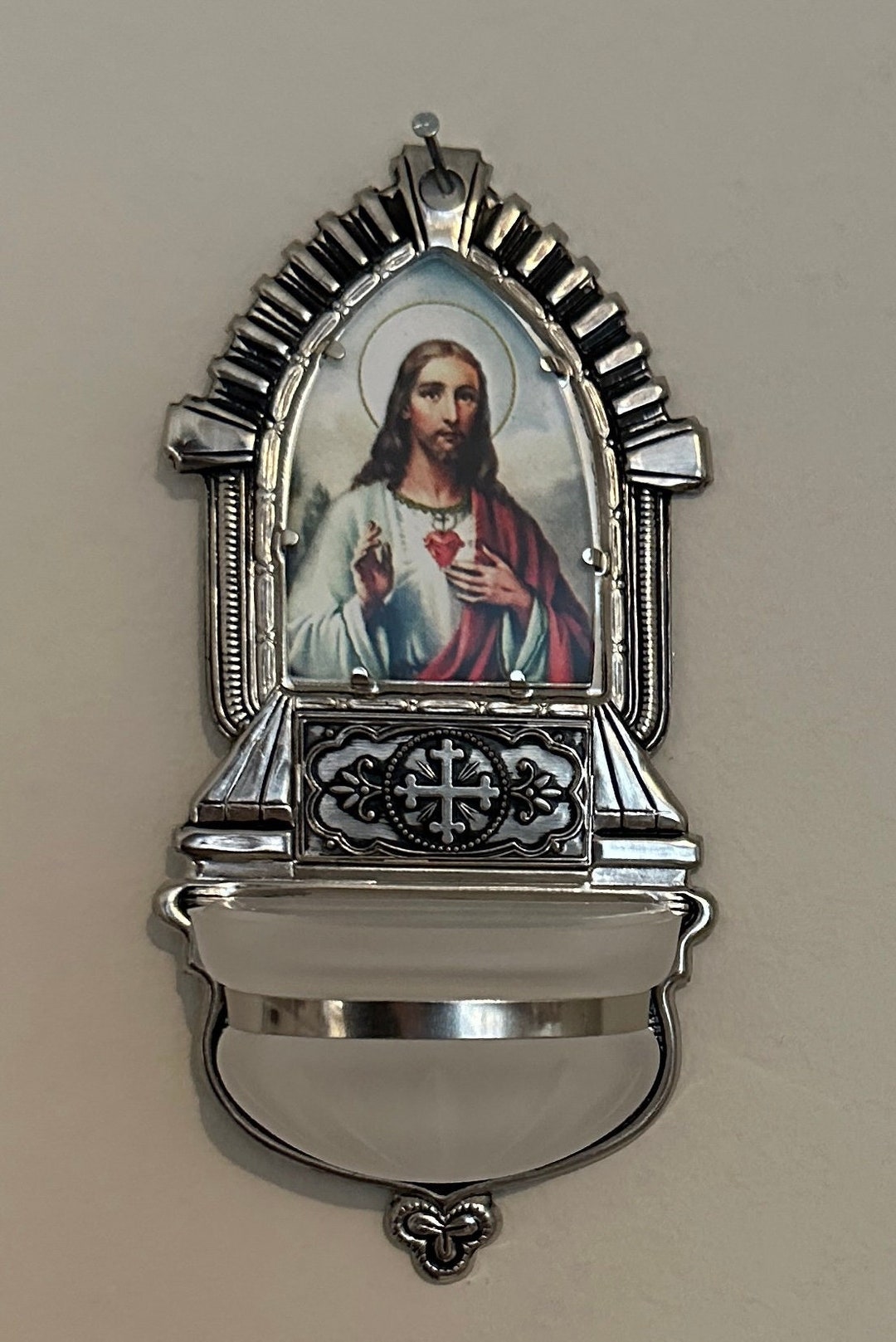 Holy Water Font-sacred Heart of Jesus - Etsy