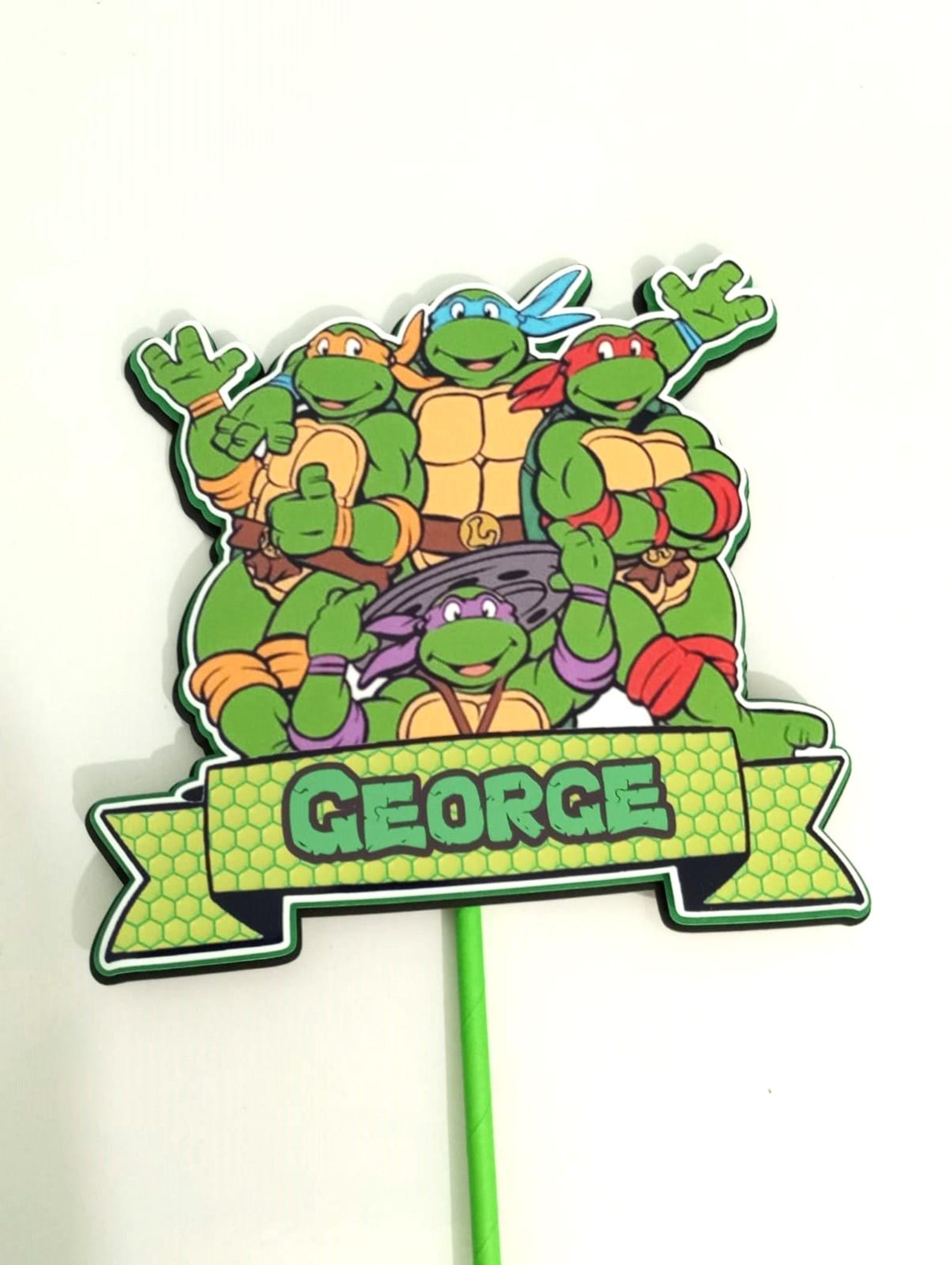 Ninja Turtle Cake Topper - Etsy