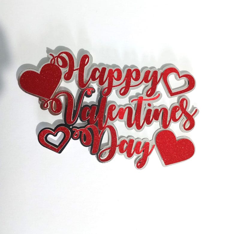Happy Valentines Days Cake Topper - Etsy