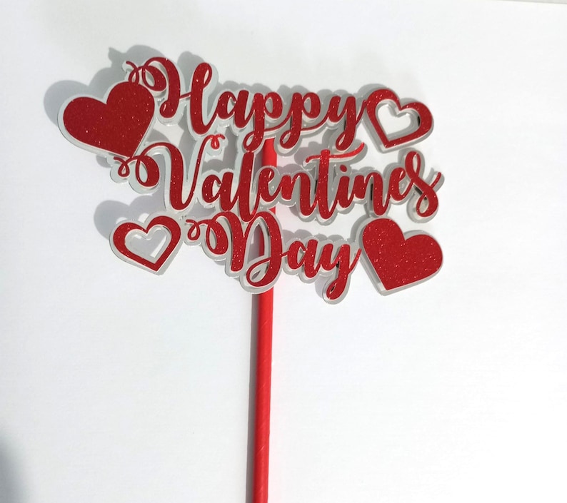 Happy Valentines Days Cake Topper - Etsy