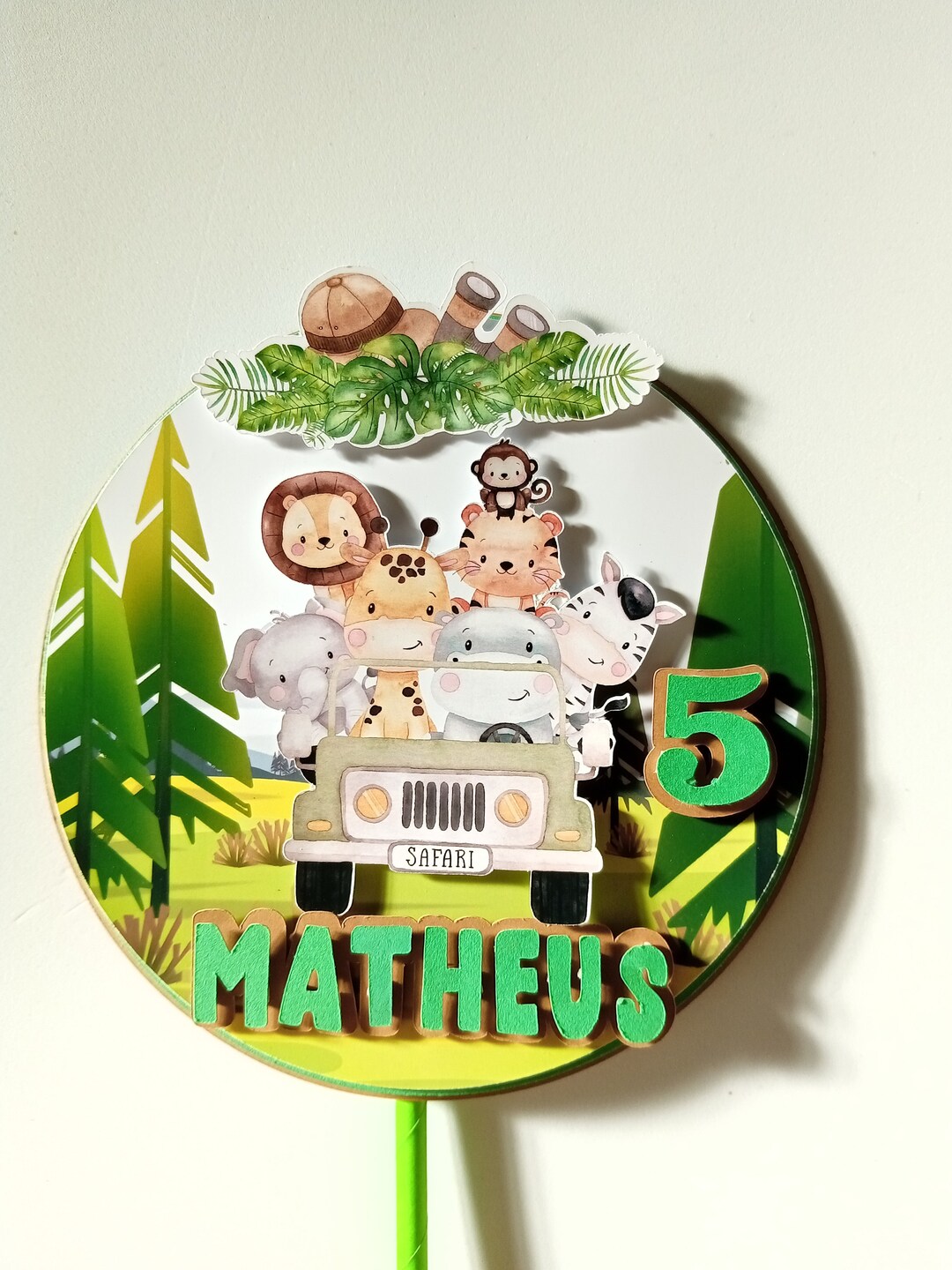 Jungle/safari Cake Topper - Etsy