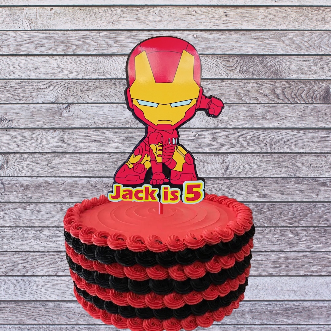 Iron Man Cake Topper - Etsy