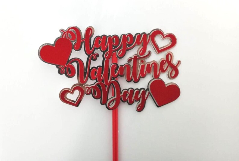 Happy Valentines Days Cake Topper - Etsy