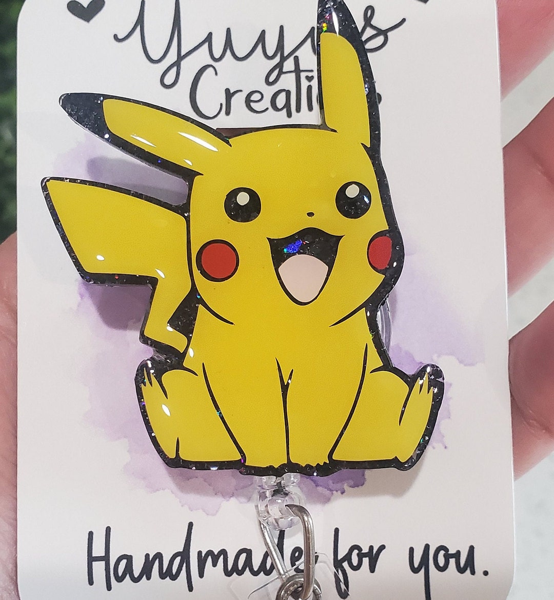 Pika Pika Kawaii Fun Badge Reel Retractable - Etsy