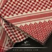 Very Rare Authentic Premium Red and Cream Saudi Shemagh Classic Scarf ...