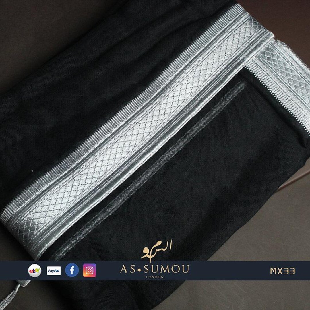 Rare Authentic Black Bisht Premium Khaleeji Men Cloak Embroidery ...