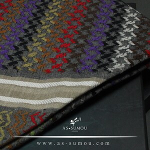 Rare Grey Shemagh Classic Scarf LightWeight Easy To Wear Keffiyeh ...