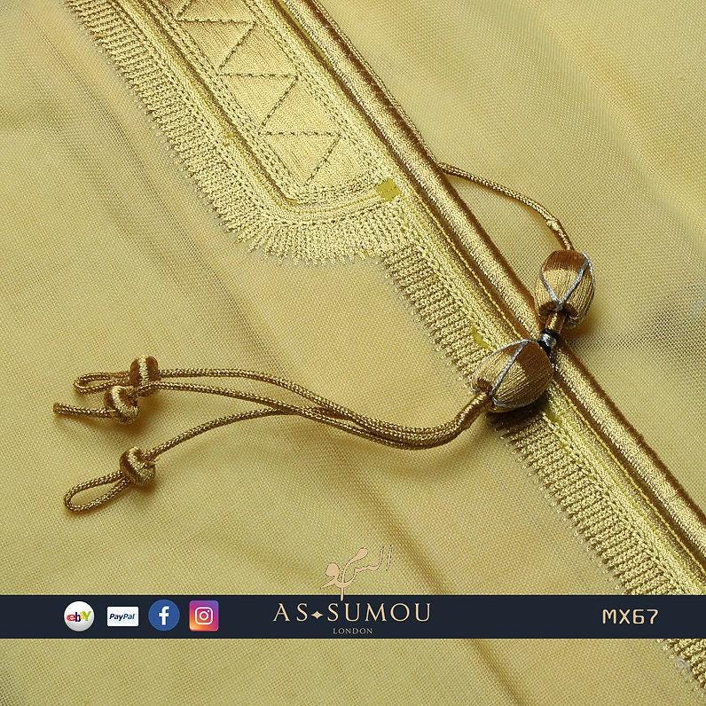 Rare Authentic Golden Dubai Bisht Premium Khaliji Men Cloak Embroidery ...