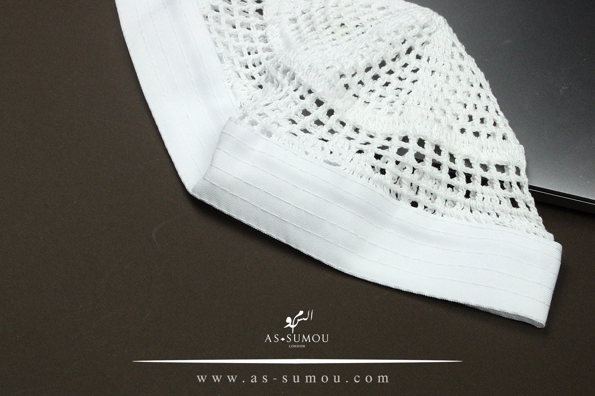 Premium Quality Soft Handmade White Kuwaiti Kufi With Border Khaleeji ...