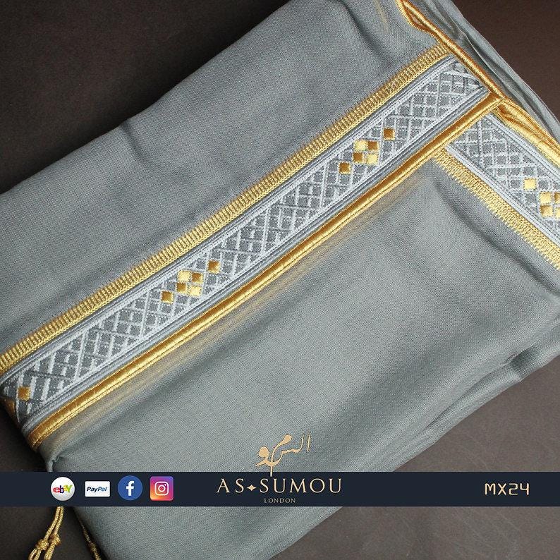 Rare Authentic Grey Bisht Premium Khaleeji Men Cloak Embroidery Perfect ...