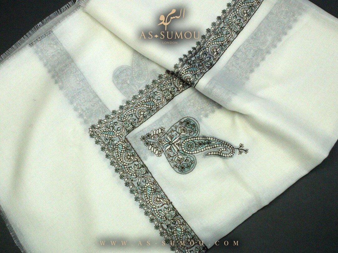 White Authentic Yemeni Shemagh Scarf Amazing Keffiyeh Imamah Ghutra ...