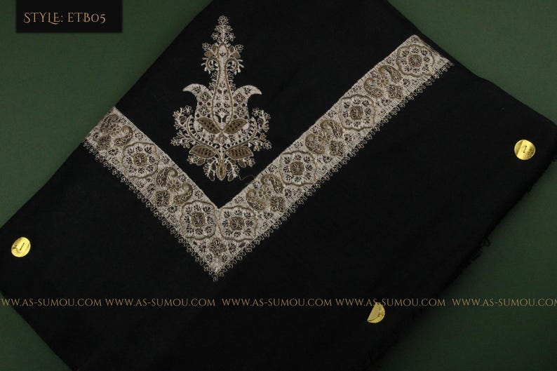 Rare Black Authentic Yemeni Shemagh Scarf Amazing Keffiyeh Imamah ...