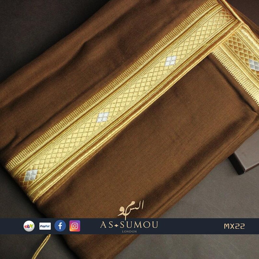 Rare Authentic Brown Dubai Bisht Premium Khaleeji Men Cloak Embroidery ...
