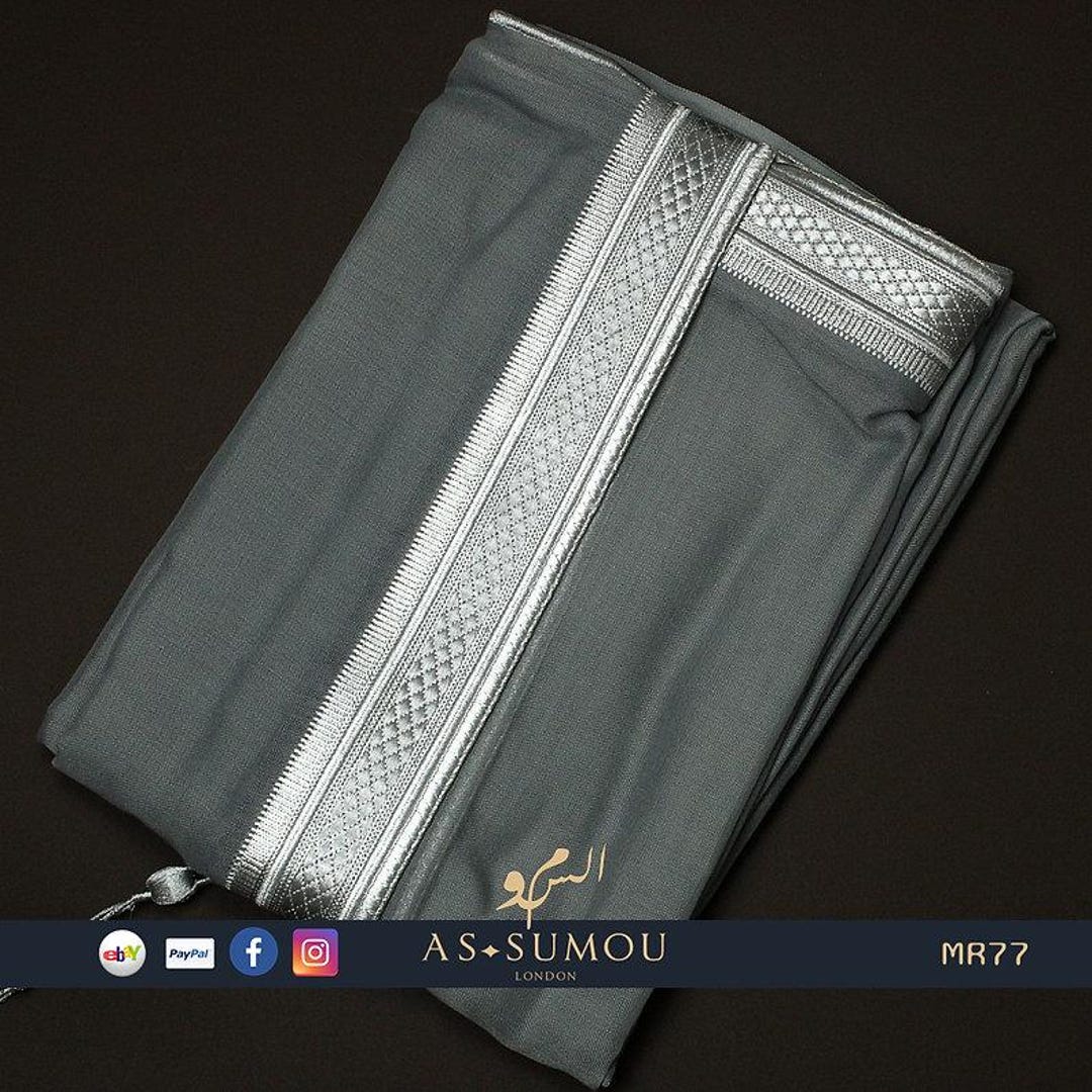 Rare Authentic Grey and Silver Bisht Premium Khaleeji Men Cloak ...