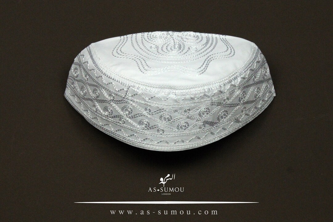 Premium Quality Soft White Qatari Style Kufi Khaleeji Arabian - Etsy