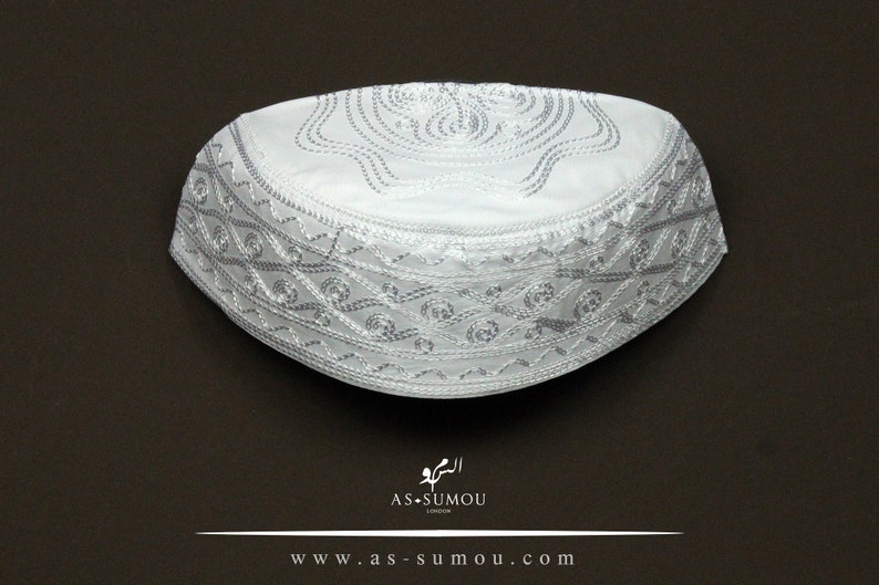 Premium Quality Soft White Qatari Style Kufi Khaleeji Arabian - Etsy