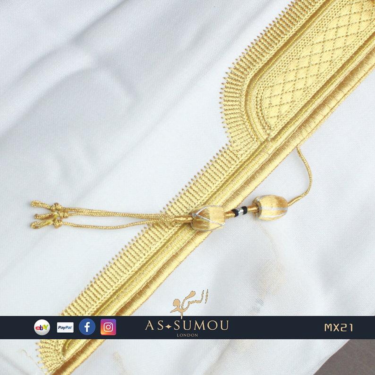 Rare Authentic White Bisht Premium Khaleeji Men Cloak Embroidery ...