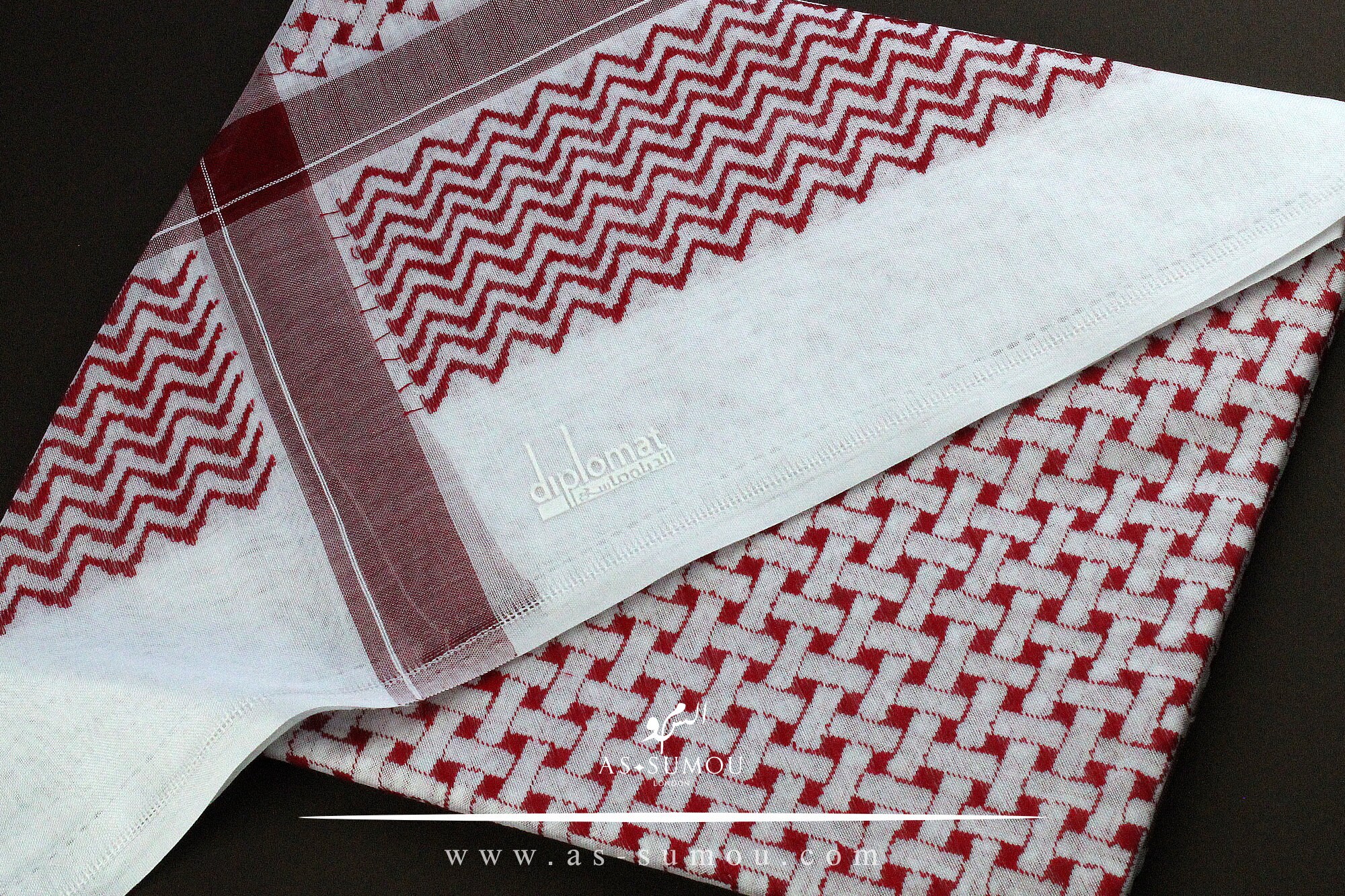 Authentic Red and White Saudi Shemagh Classic Scarf 100% - Etsy Australia