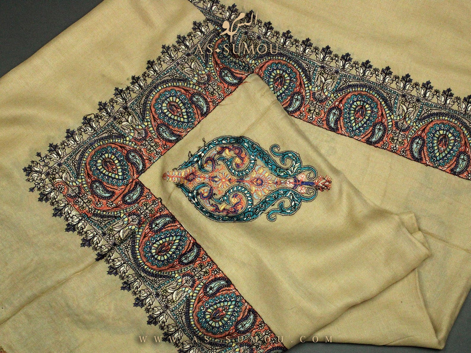 Traditional Omani Massar Embroidered Scarf Amazing Keffiyeh Imamah ...