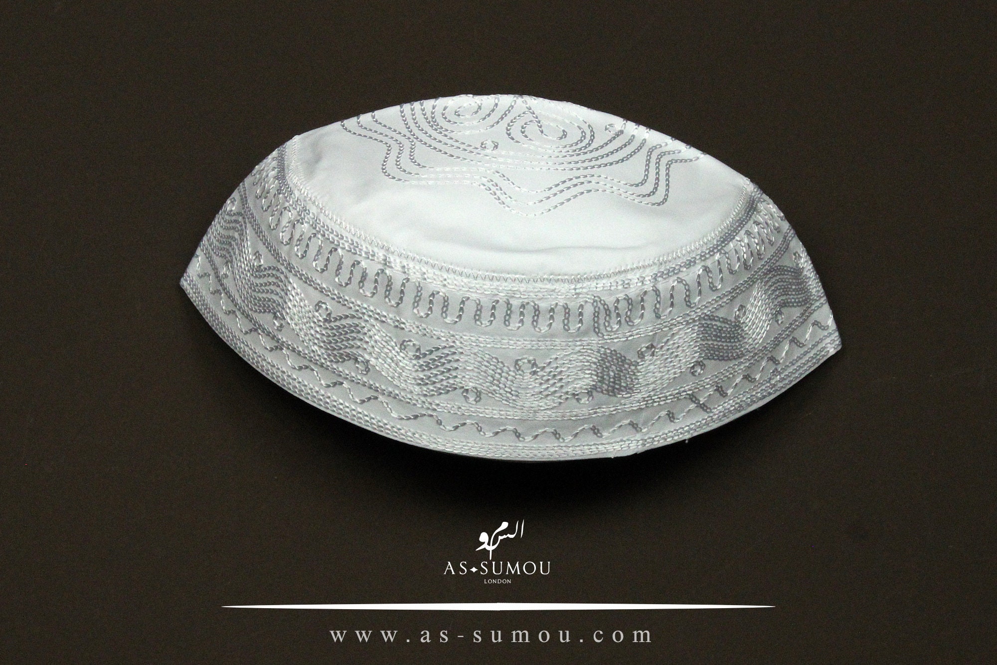 Premium Quality Soft White Qatari Style Kufi Khaleeji Arabian Hat ...