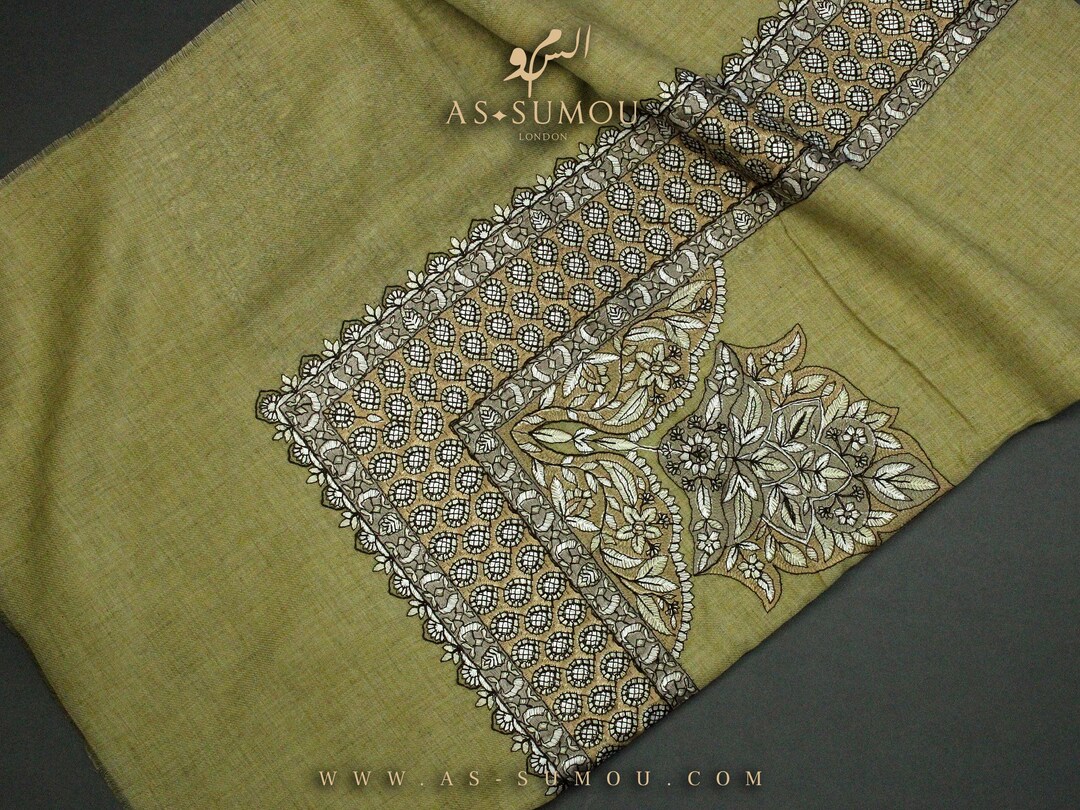 Traditional Omani Massar Embroidered Scarf Amazing Keffiyeh Imamah ...