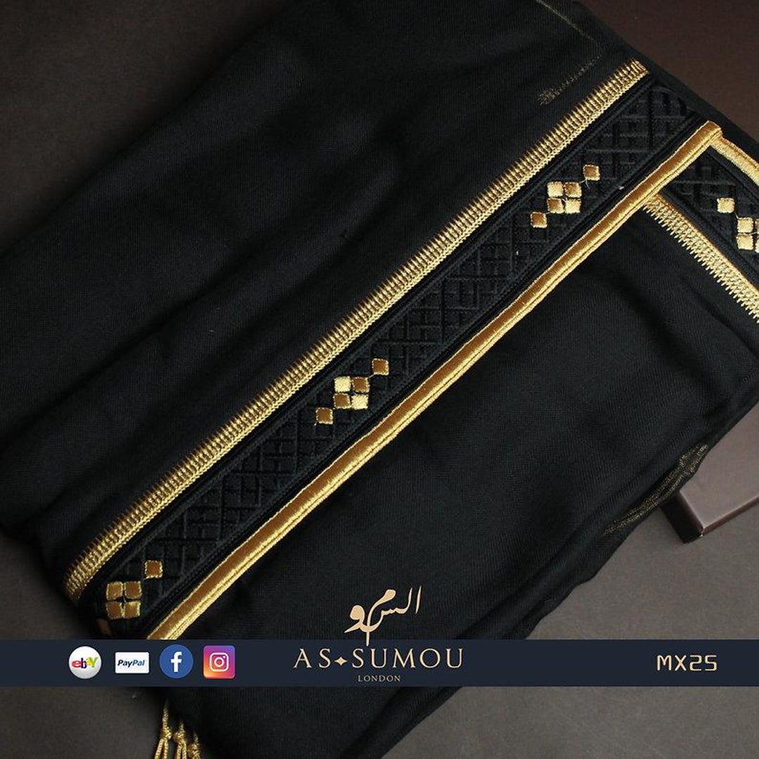 Rare Authentic Black Royal Bisht Premium Khaleeji Men Cloak Embroidery ...