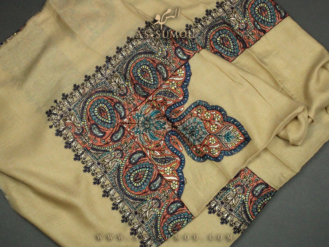 Traditional Omani Massar Embroidered Scarf Amazing Keffiyeh Imamah ...