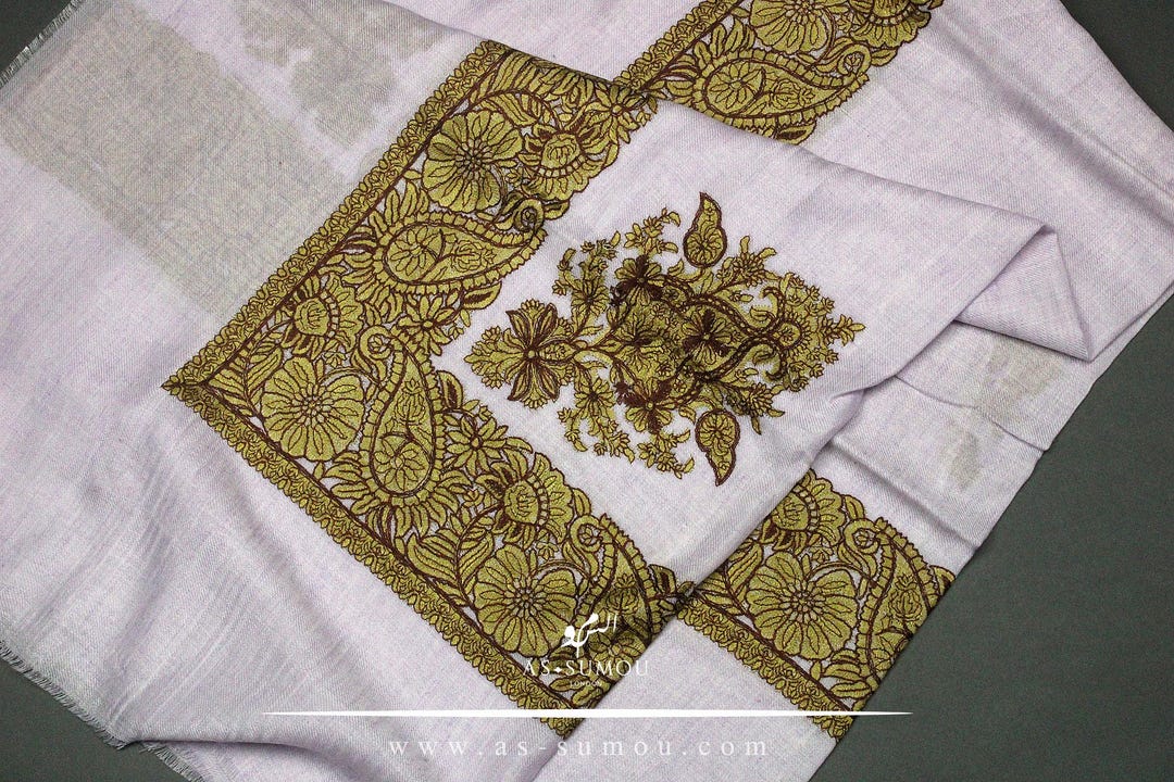 Authentic Omani Massar Embroidered Scarf Amazing Keffiyeh Imamah Ghutra ...