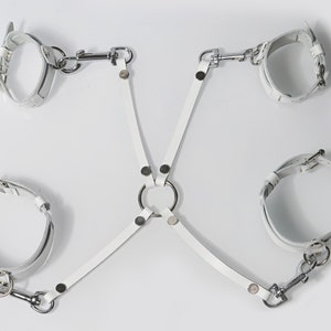 Patterns for Leather Handcuffs and Leg Cuffs Restraint Set - PDF Leather Pattern - Bdsm - Etsy