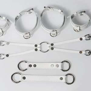 Patterns for Leather Handcuffs and Leg Cuffs Restraint Set - PDF Leather Pattern - Bdsm - Etsy