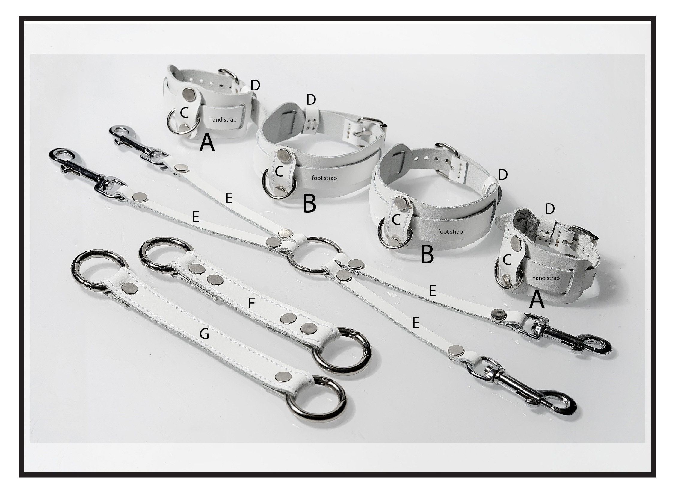 Patterns for Leather Handcuffs and Leg Cuffs Restraint Set - PDF ...