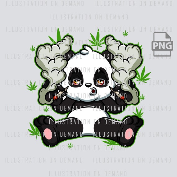 Stoned Panda Bear Weed Smoking Animal 420 PNG Cannabis PNG - Etsy