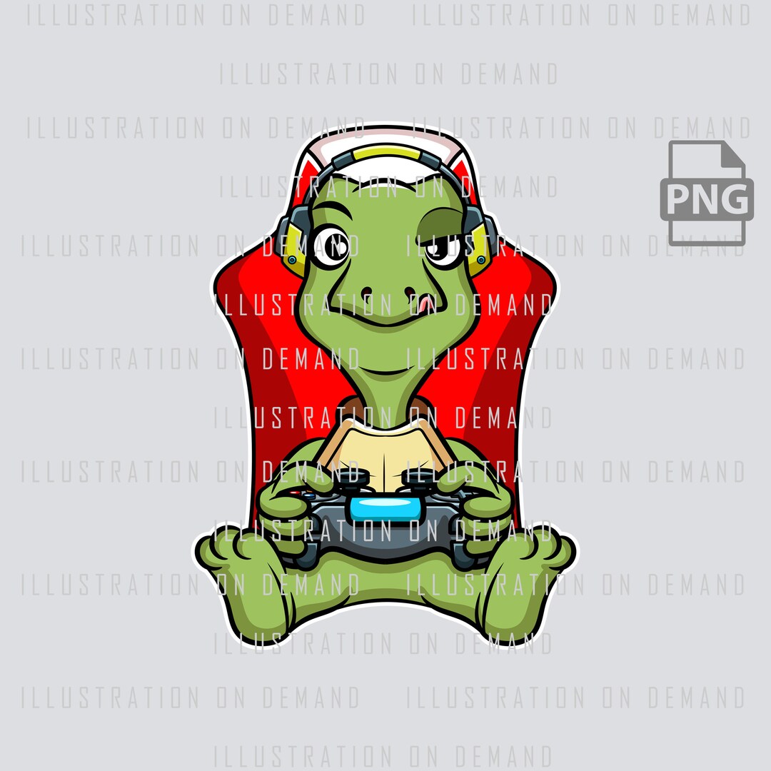 Turtle Gamer Animal, Tortoise Gaming PNG, Video Game Console Design ...
