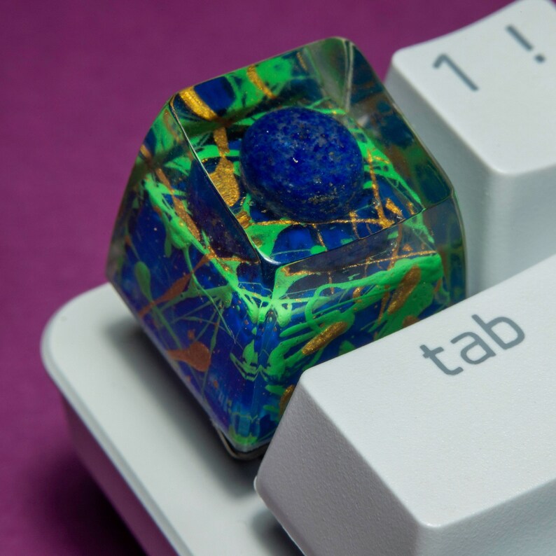 Artisan Keycap, Gemstone Keycap, Keycap, Handmade, SA Keycaps, Cherry ...