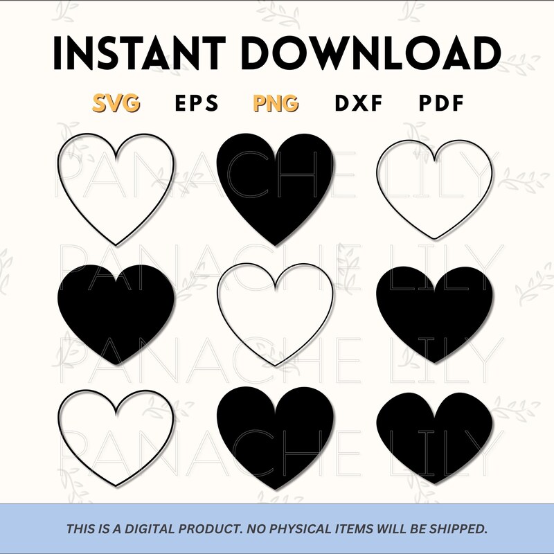 Hart silhouet - Etsy Nederland