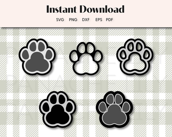 Herz Pfote SVG Png, Hundepfote SVG, Katzenpfote SVG, Tierpfote SVG ...