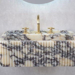 Calacatta Viola Marble Sink Violet Sink Monet Sink Vagli Sink Marble ...