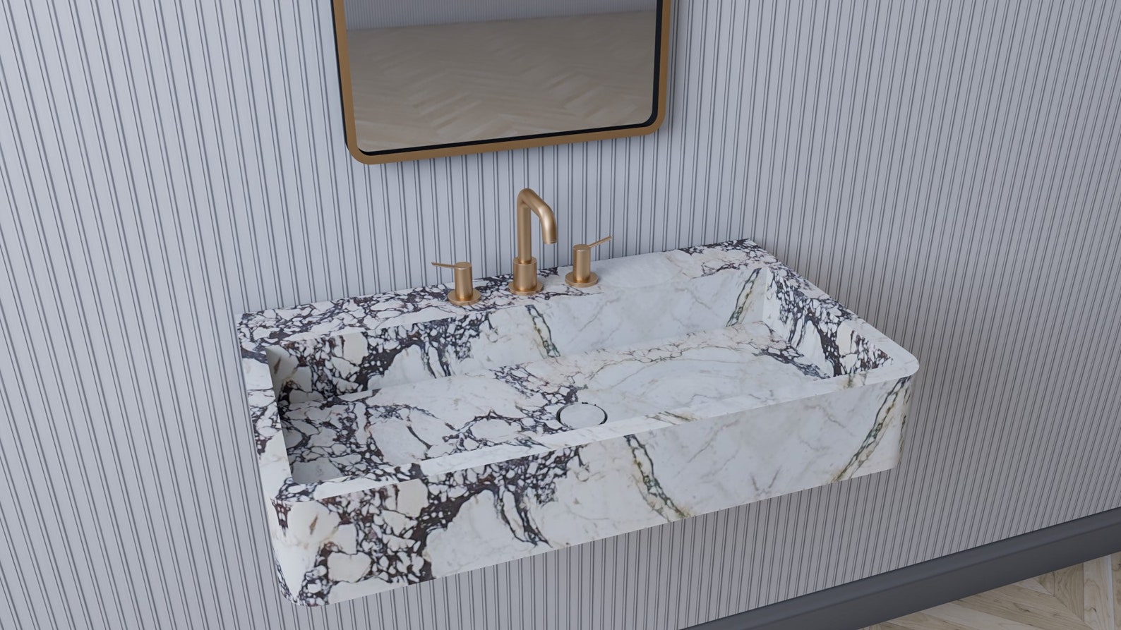 Monet Sink Vagli Sink Marble Sink Desing Violet Marble Sink - Etsy