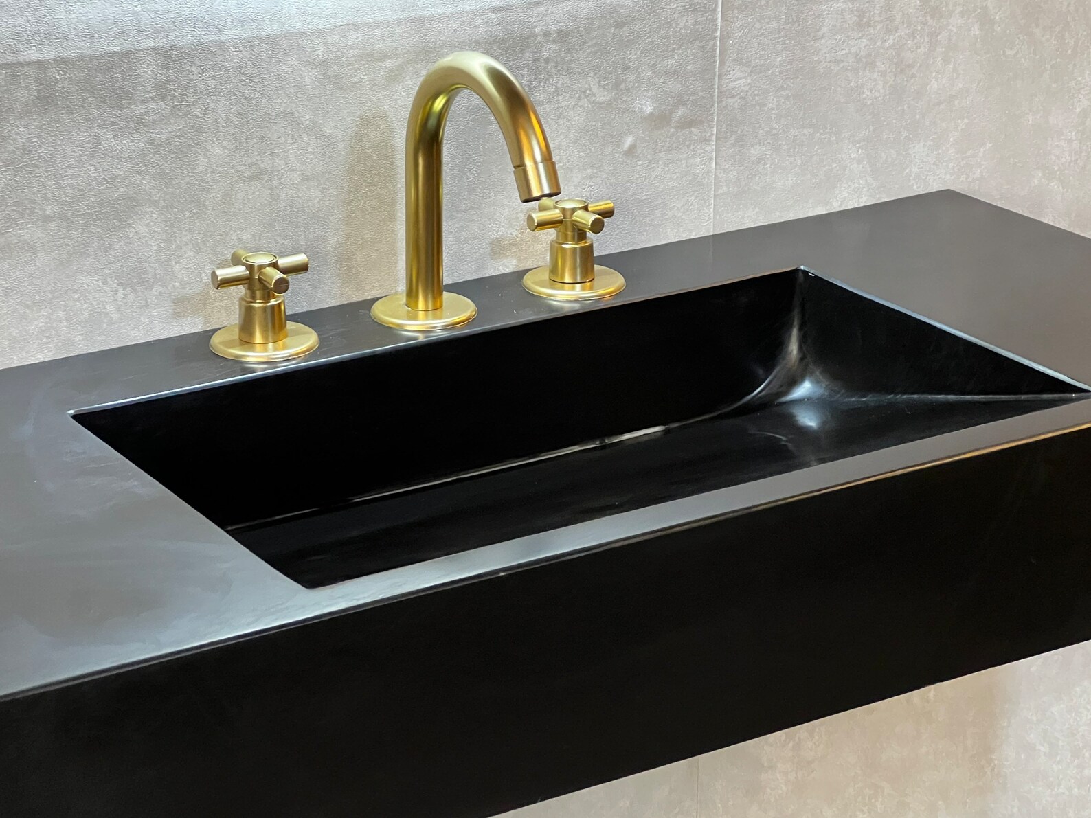 Nero Marquina Marble Sink and Basin , Powder Room Vanity Sinks and ...