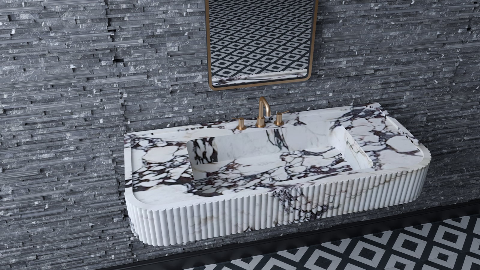 Calacatta Viola Marble Sink Marble Washbasinmarble Sinks Basins ...