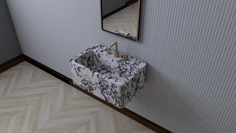 Violet Sink Monet Sink Vagli Sink Marble Sink Desing Violet - Etsy