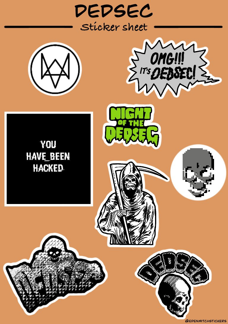 Watchdogs dedsec Sticker Set - Etsy