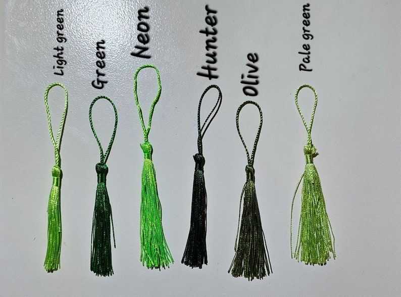 Bookmark Double Sided Laminated Tassel Flowers Handmade - Etsy