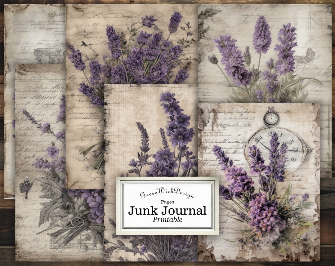 Lavender Pages and Cards for All Your DIY Projects - Etsy