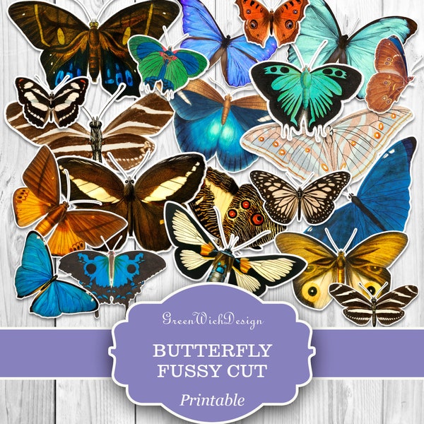 Butterfly Ephemera - Etsy